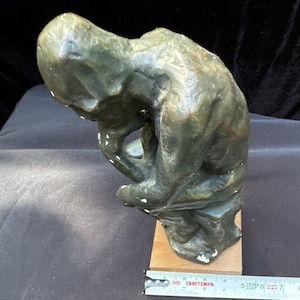 1960 Rodin’s the Thinker by Austin Productions Cast Stone 1st Edition ...