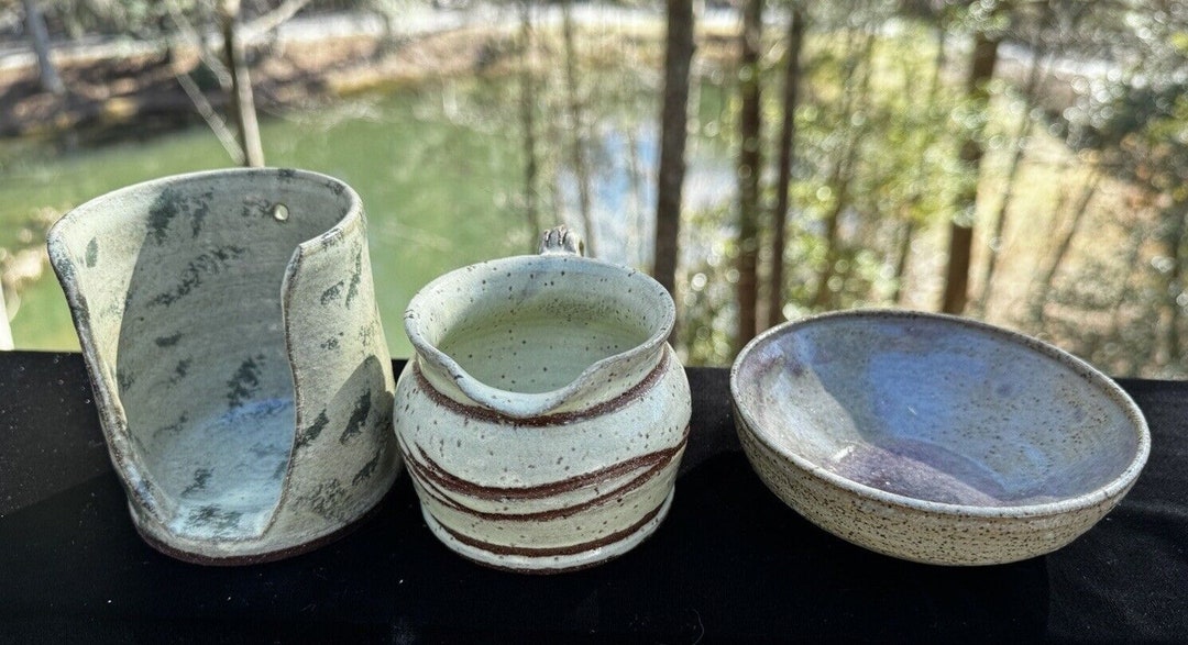 Vtg 1985 CS Clifton Studio Pottery Lot of 3 Excellent Condition -A2 - Etsy