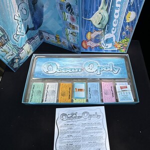 Oceanopoly Ocean Opoly Monopoly Fish Board Game the Sky Great Shape ...
