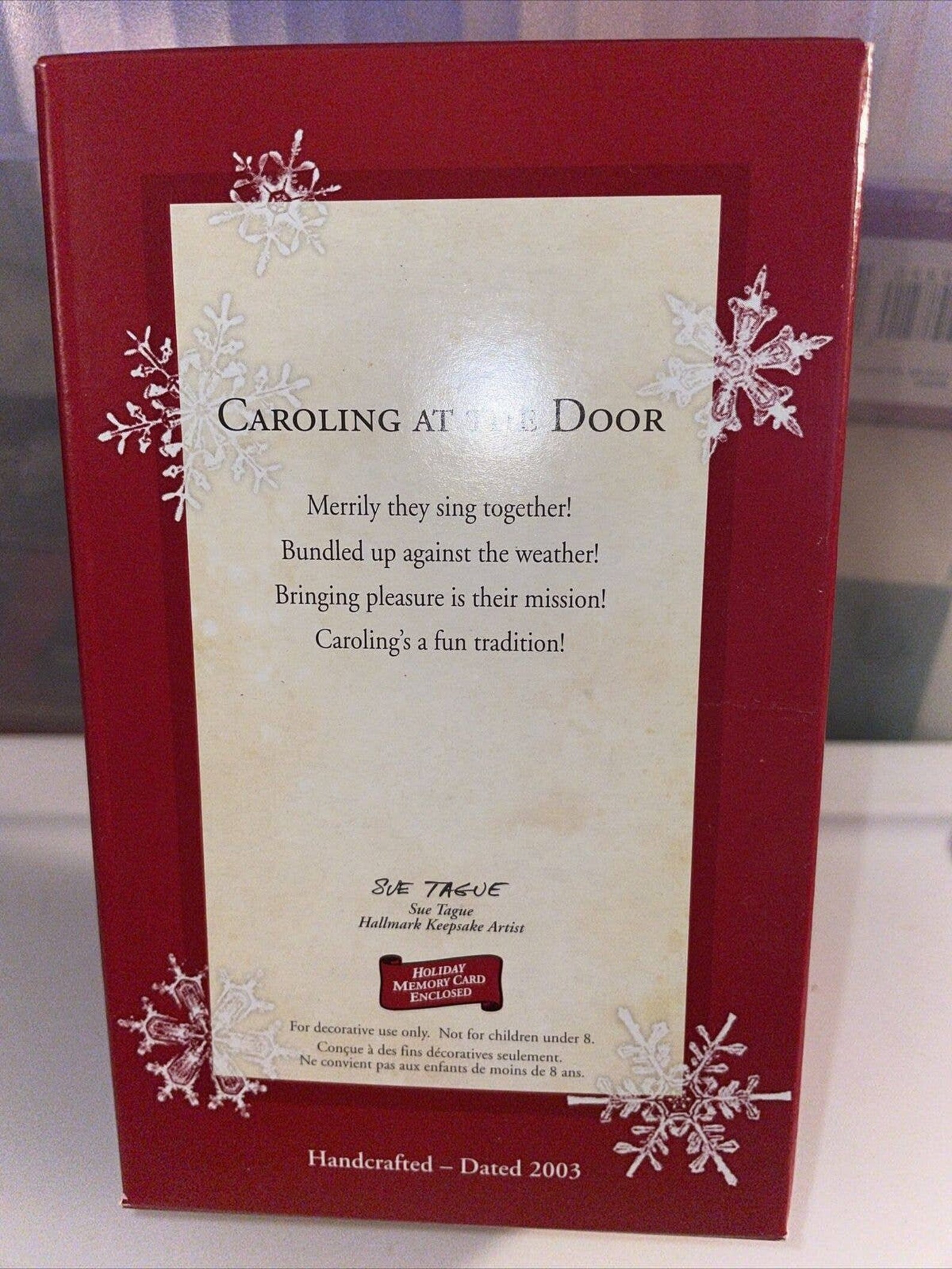 New in Box! Hallmark Ornament Caroling at the Door QXG8819 2003 -W - Etsy