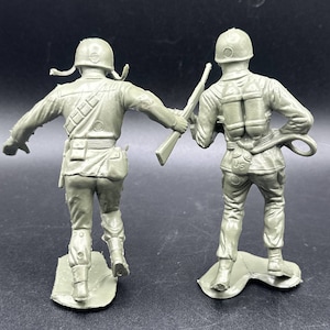 Vintage Louis Marx 6” & 5” WWII Army JUMBO Lot of 2 1960s Excellent ...