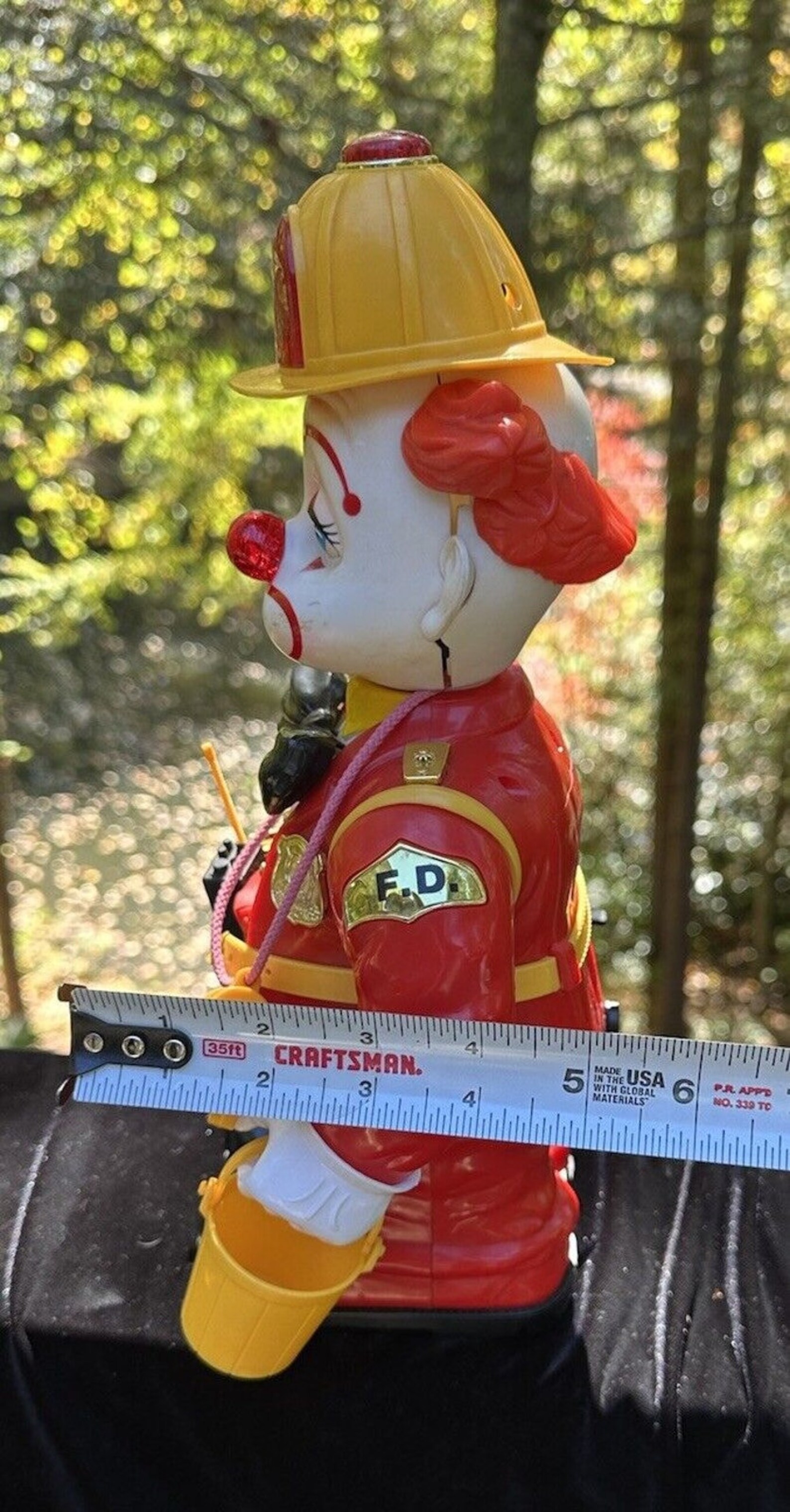 VTG 1989 Bump'n Benny Fireman Clown by New Bright Industrial Co. No ...