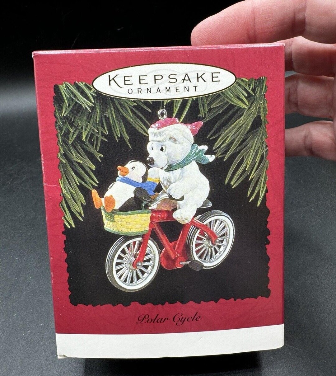 Hallmark Christmas Ornament Polar Cycle NEW 1996 Polar Bear Penguin on ...