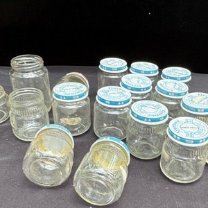 18 Vintage Gerber Baby Food Jars Empty Some With Lids Different Sizes - Etsy