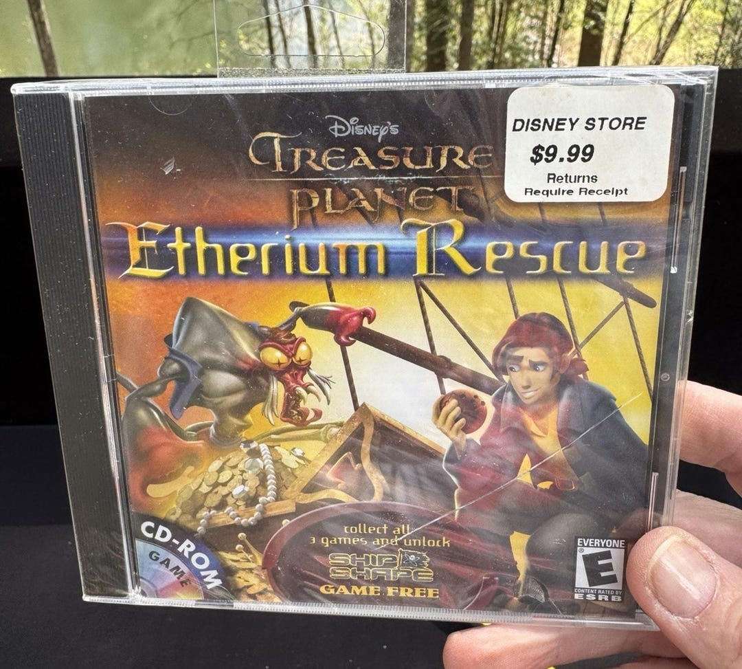New Disney's Treasure Planet Etherium Rescue Promo Games 2002 CD-ROM PC ...