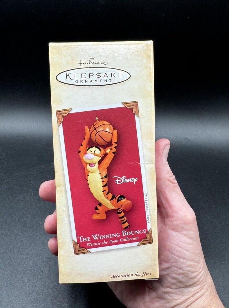 Hallmark Keepsake Disney Tigger the Winning Bounce Ornament 2004 Brand ...