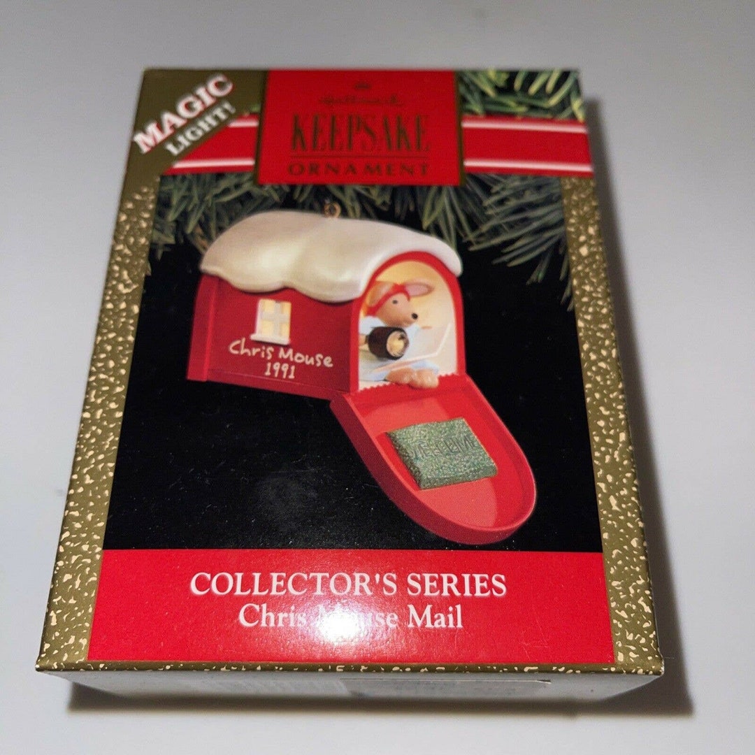 Brand NEW! Hallmark Ornament Chris Mouse Mail Lighted Magic #7 in ...