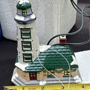 VTG Department 56 Lighthouse Snow Village Lighted Ornament 98635 ...