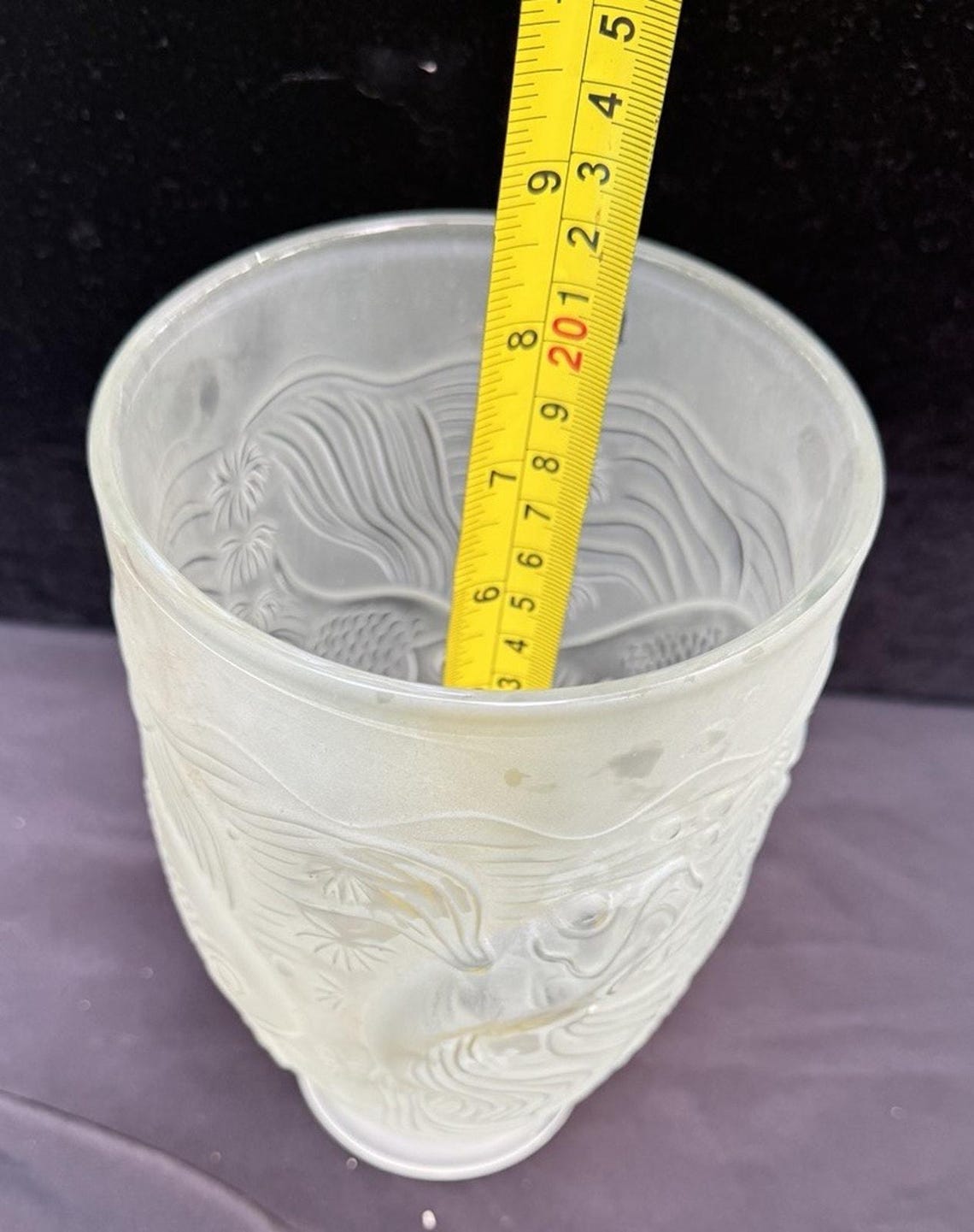 Barolac Art Deco Koi Goldfish Glass Vase Wavy Rim Josef Inwald Czech - Etsy