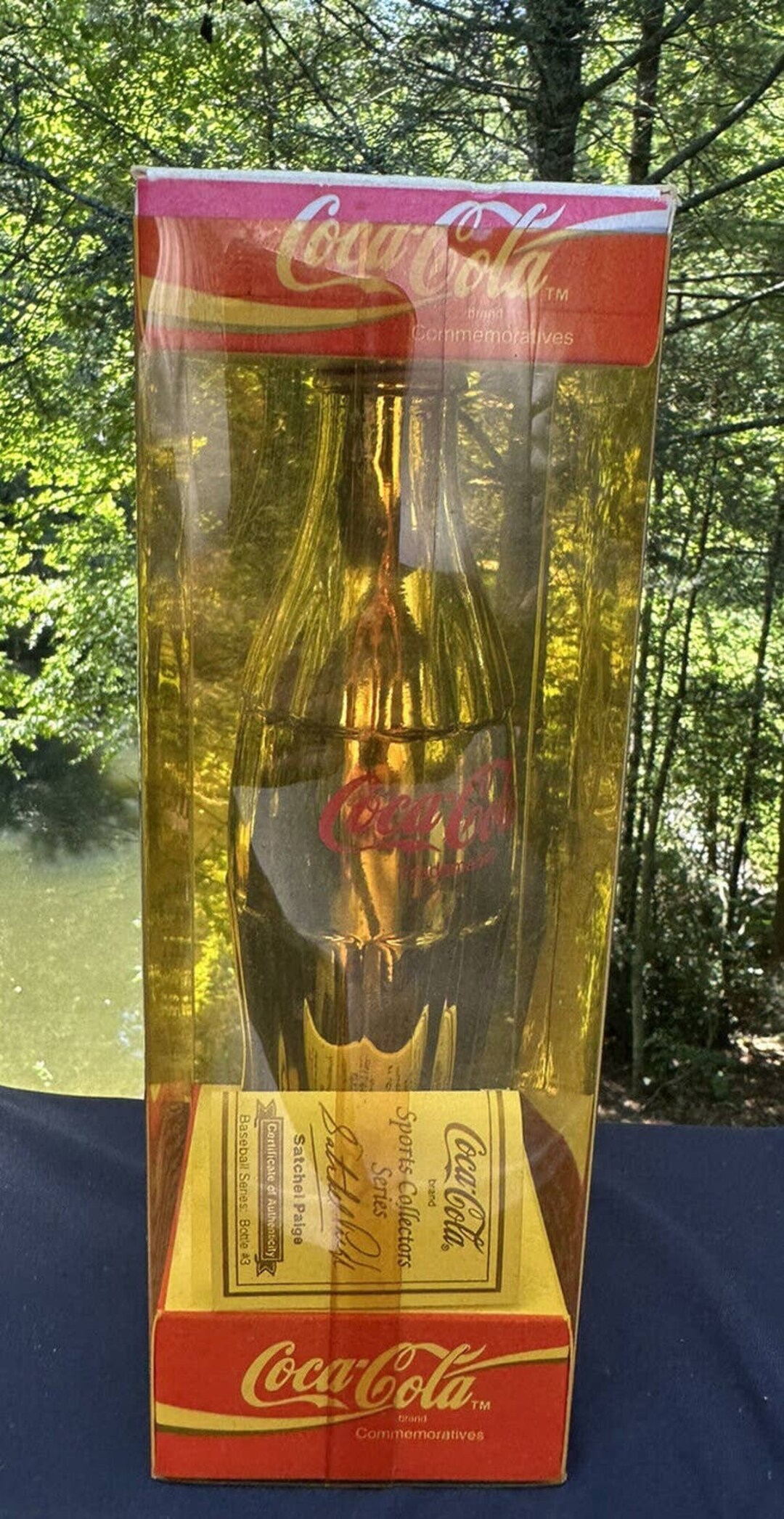 Coca-cola Commemorative Baseball Series Bottle #3 Satchel Paige in Box ...