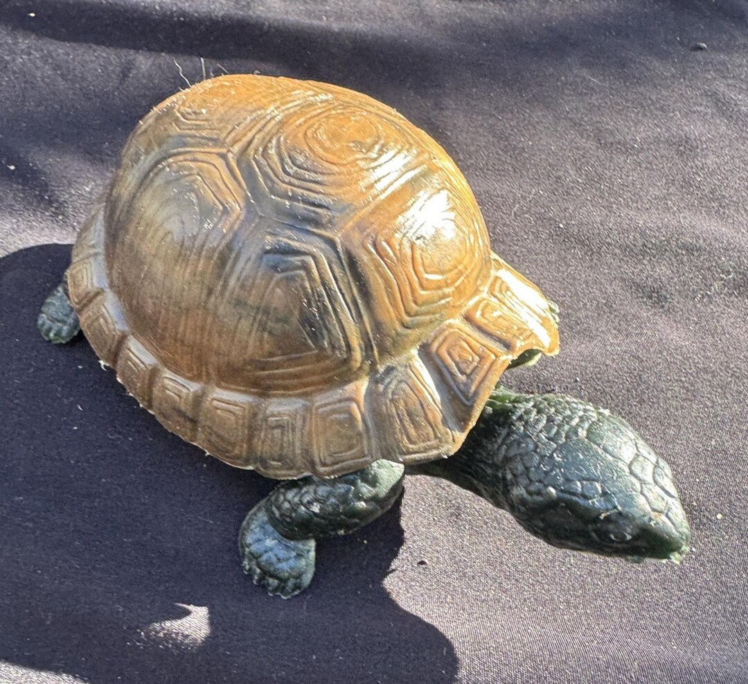 Vintage Realistic Imperial Toy Turtle #925 Rubber/hard Plastic Hong ...