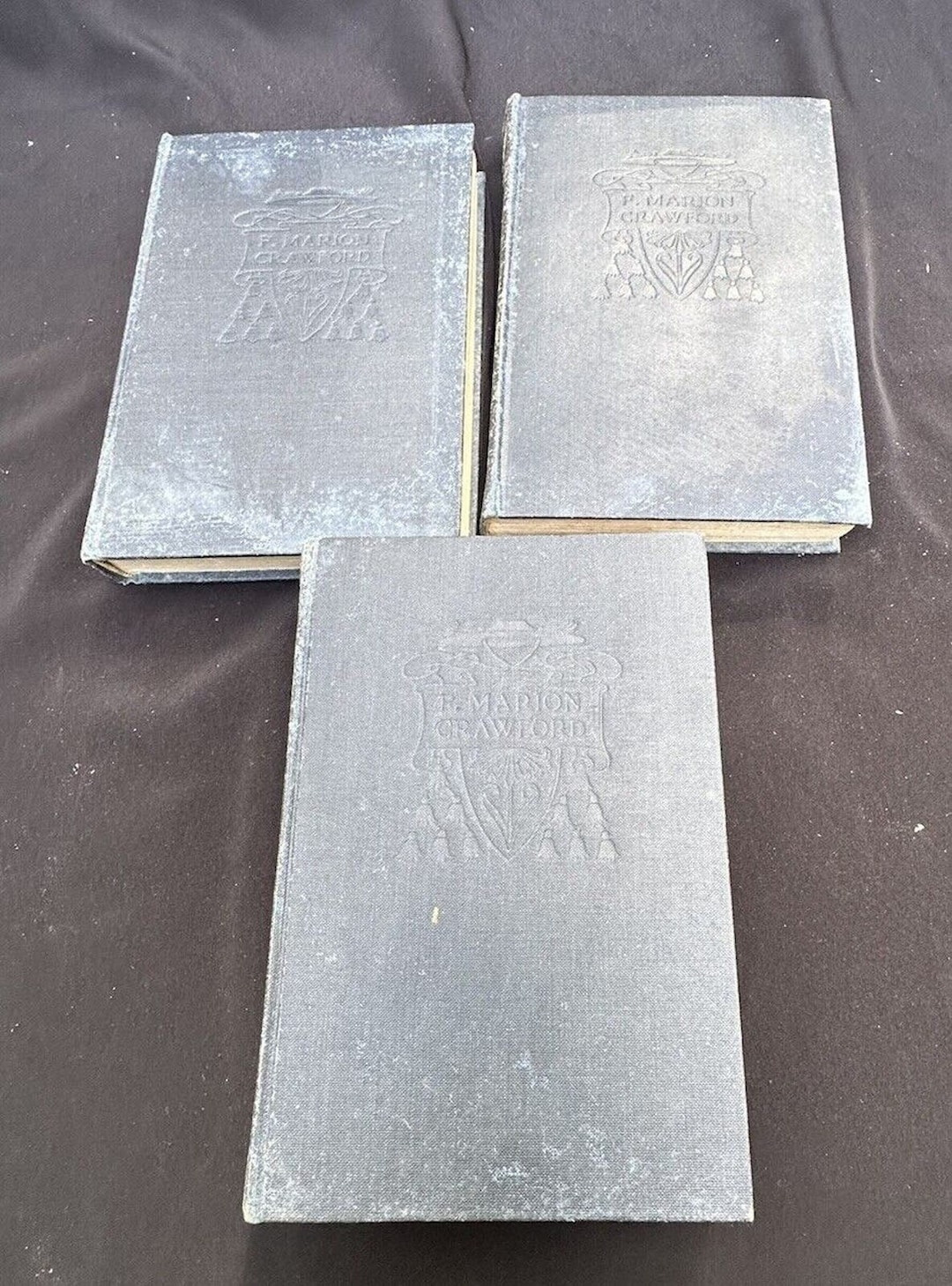 Early-1900s Antique Books the Novels of F. Marion Crawford 3 Volumes - Etsy
