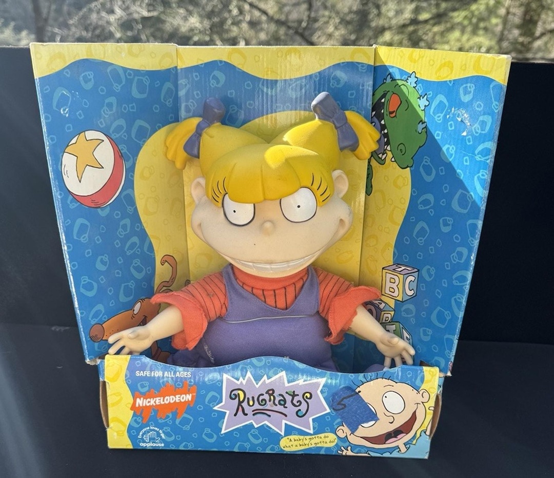 New Nickelodeon Rugrats Angelica Doll Toy 1997 Vintage Applause Rare - Etsy