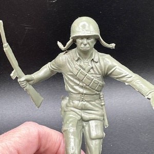 Vintage Louis Marx 6” & 5” WWII Army JUMBO Lot of 2 1960s Excellent ...