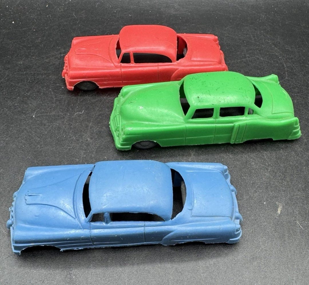 Rare 1950’s Marx Plastic Blue Outer Space Futuristic Car Airport/jet ...