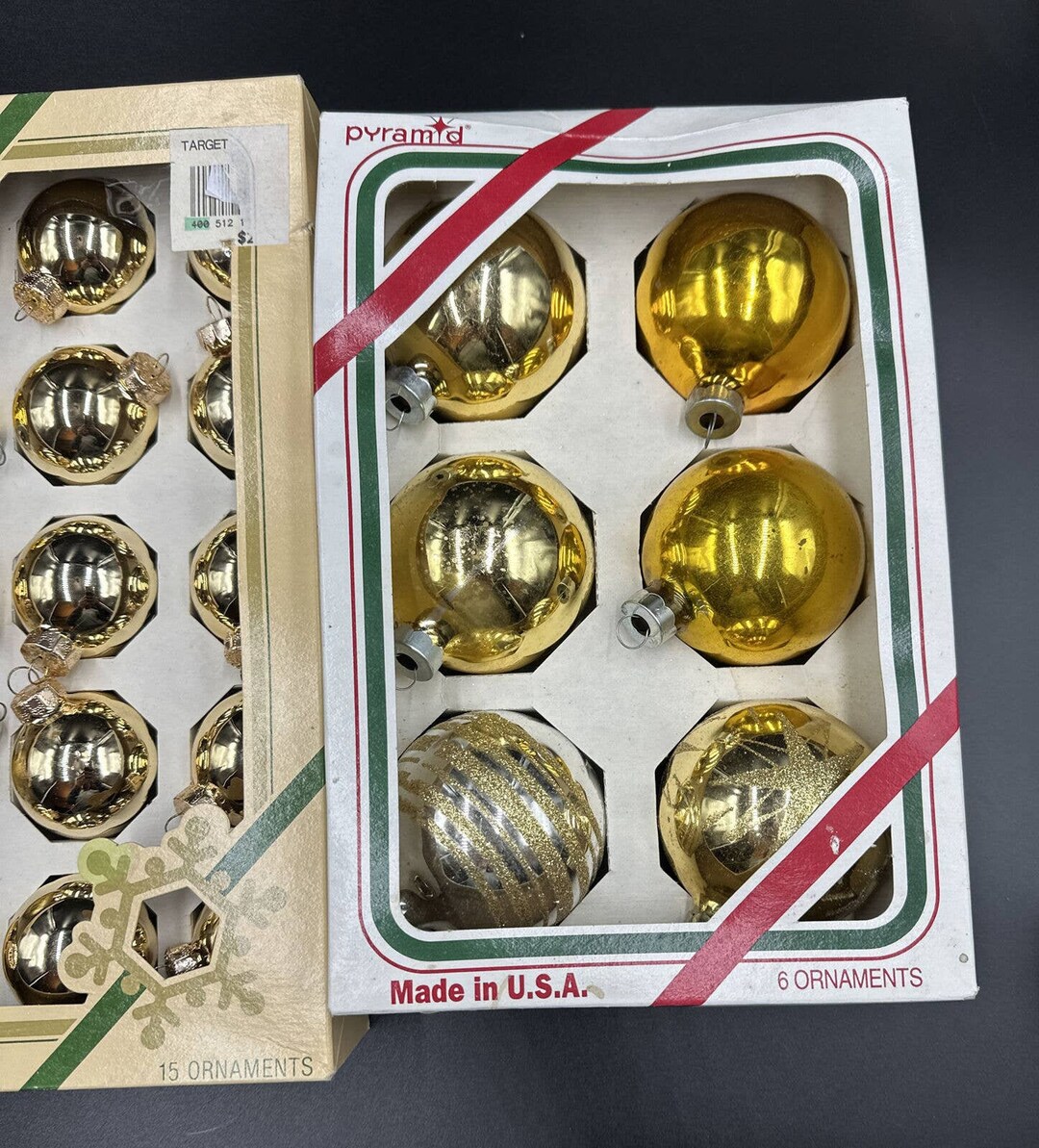 Vintage Pyramid Rauch Mercury Glass Christmas Ornaments Huge Lot S-19 ...