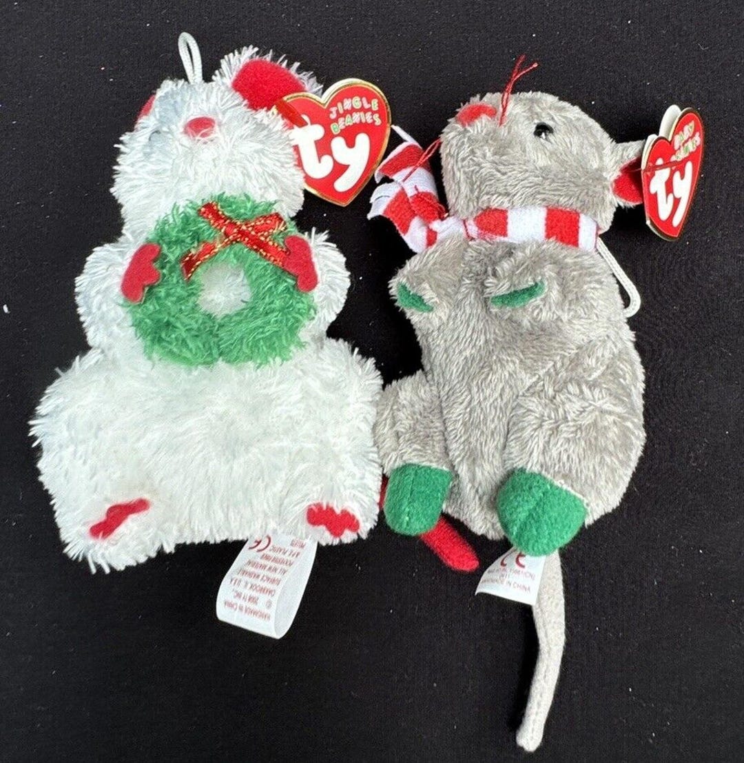 TY Jingle Beanie Baby - GARLAND & Dickens Mouse Holiday Ornaments ...