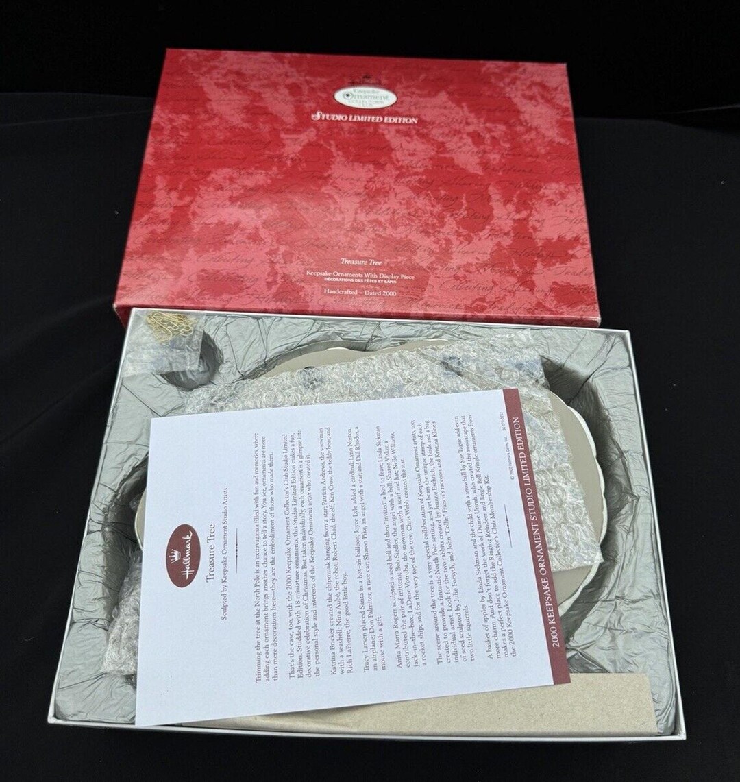 Hallmark Miniatures 2000 Treasure Tree MIB Studio Edition Base ...