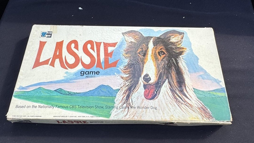 Lassie the Wonder Dog Board Game Vintage 1965 - Etsy