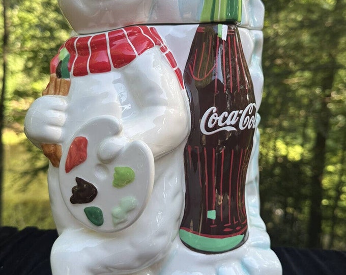 Coca Cola Cookie Jar 2000 Gibson Work Art Polar Bear Iceberg Art ...