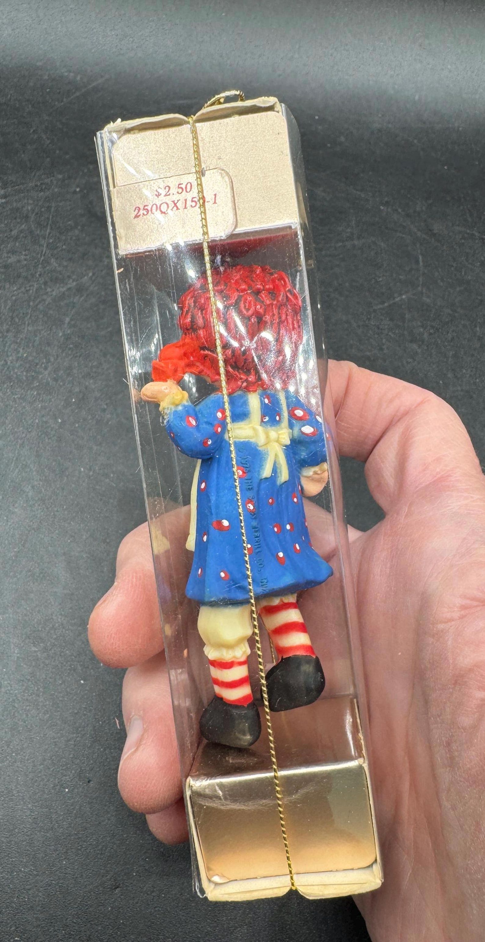 Rare 1975 Hallmark Christmas Ornament Raggedy Ann Tree Trimmer ...