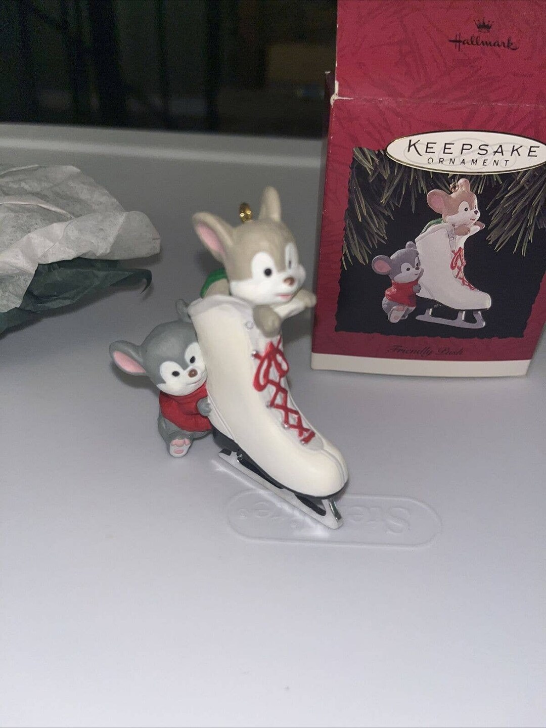 Brand NEW! Hallmark Keepsake Ornament Friendly Push Mice & Skate 1994 ...