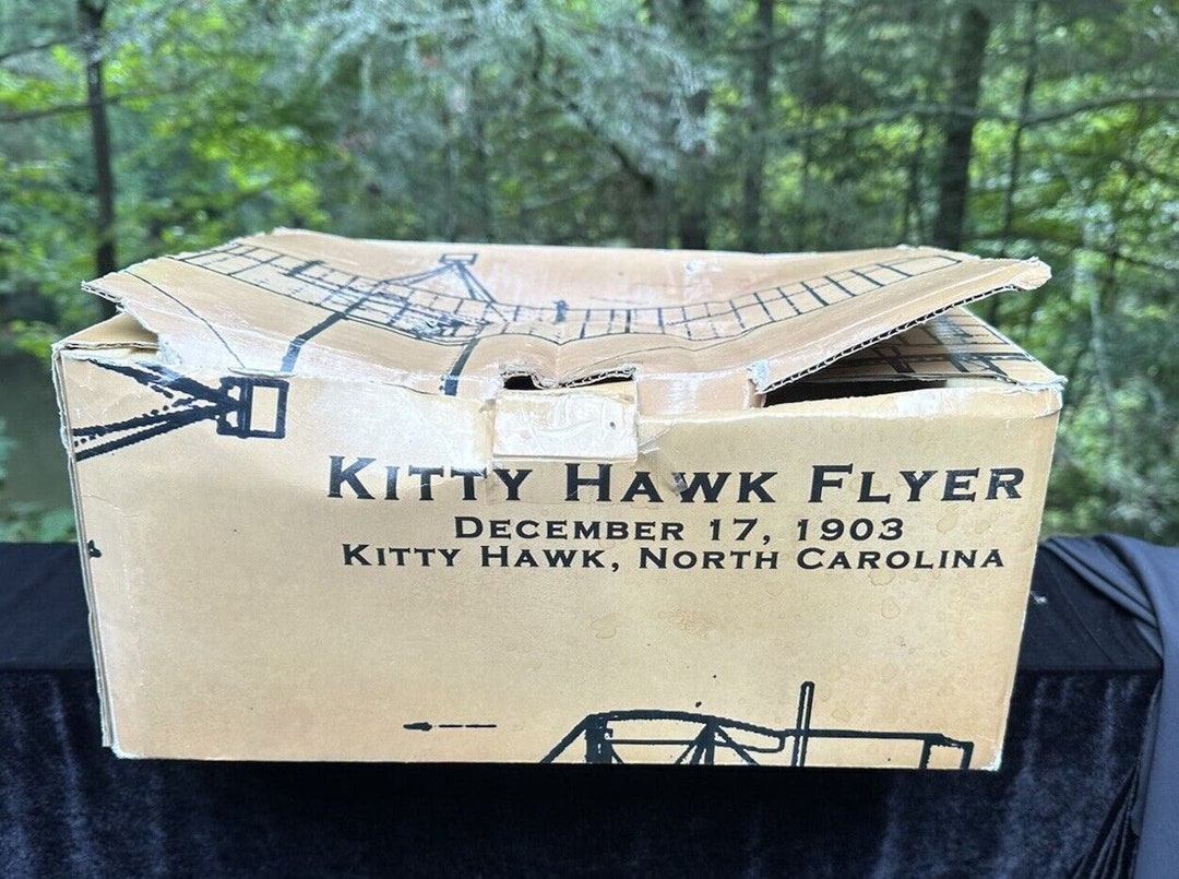 Replica Kitty Hawk Flyer Wood Airplane Dec 17, 1903 - Kitty Hawk NC in ...