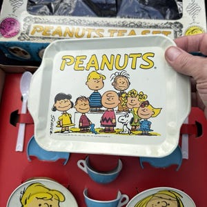 Vintage 1960’s Peanuts Snoopy Charlie Brown CHARACTERS TEA SET Nice! - Etsy