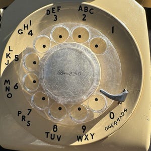 Vtg 1970’s BELL SYSTEM ROTARY Dial Telephone Western Electric Desk ...