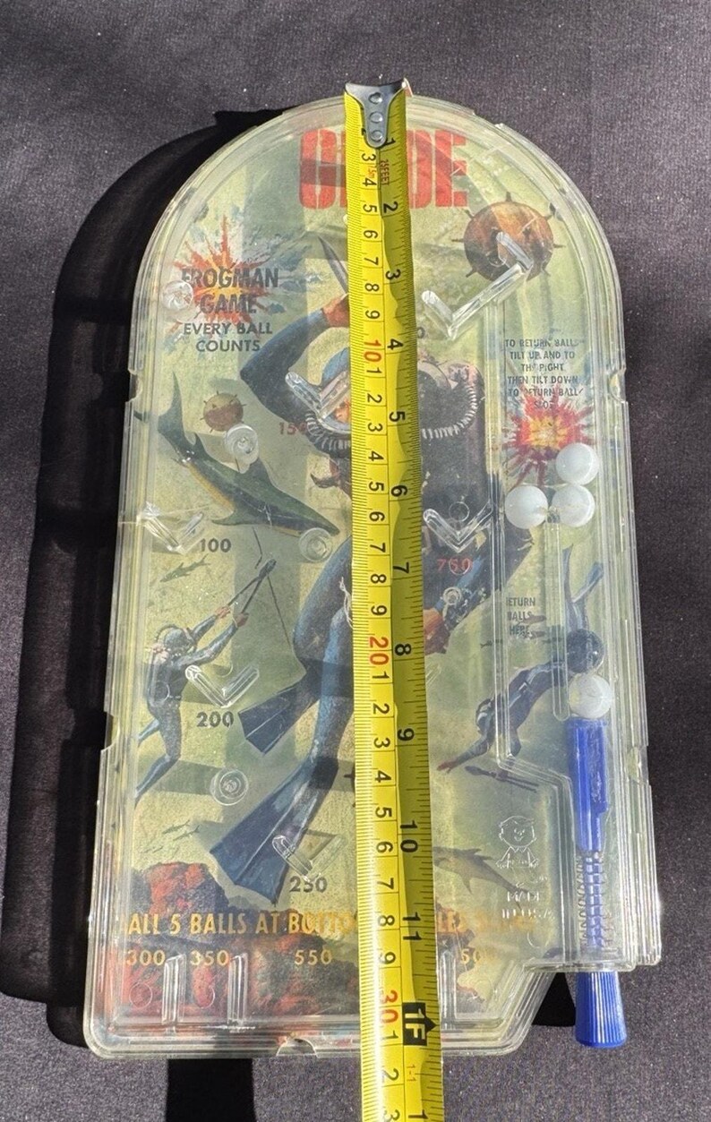 Rare Vintage 1960s GI Joe Frogman Tabletop Pinball Game - Etsy