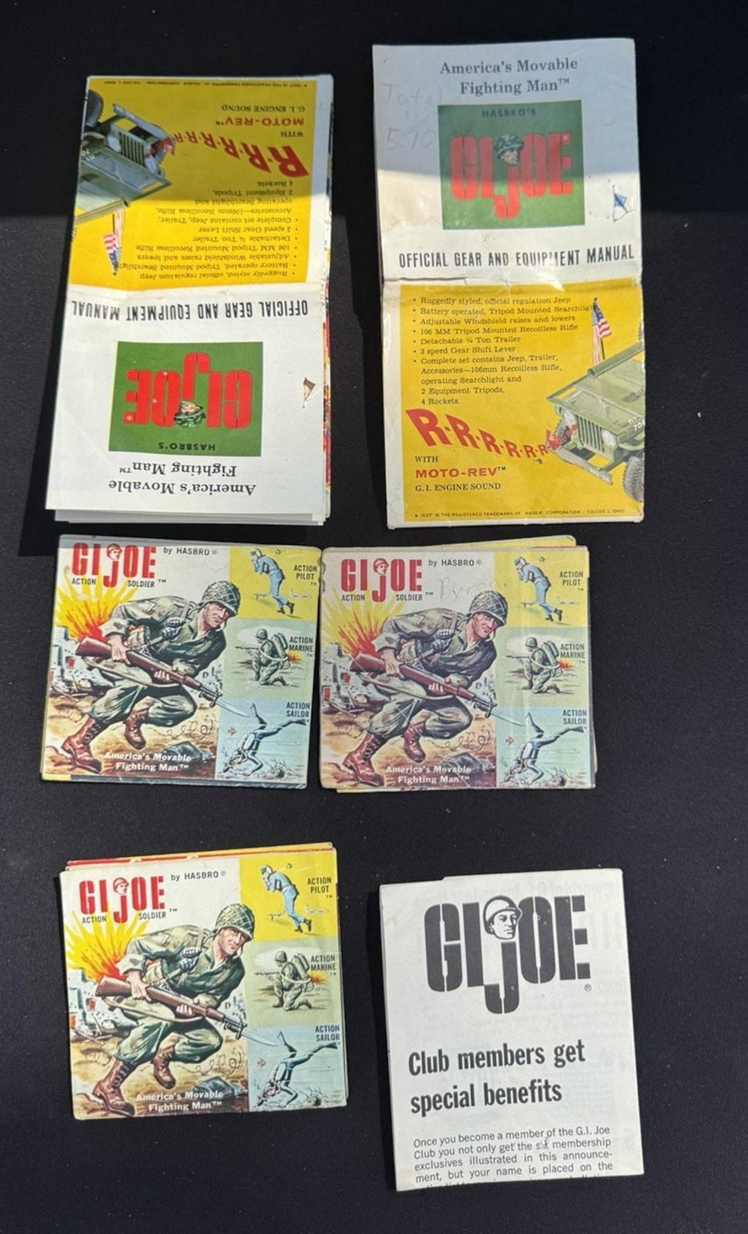 Vtg Hasbro GI Joe Action Early 1960’s Action Soldier Manuals - TO18 - Etsy