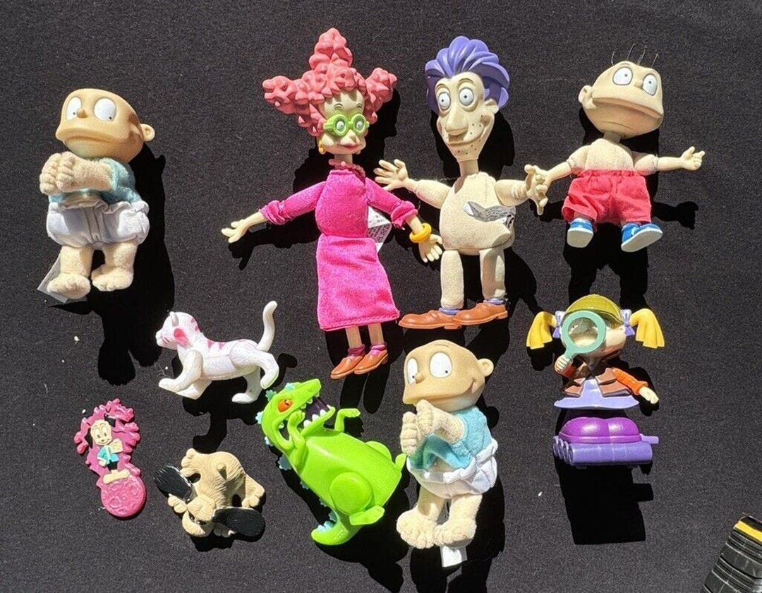 Vintage Nickelodeon Rugrats Collectible Lot Doll Figures Mattel 1997 ...
