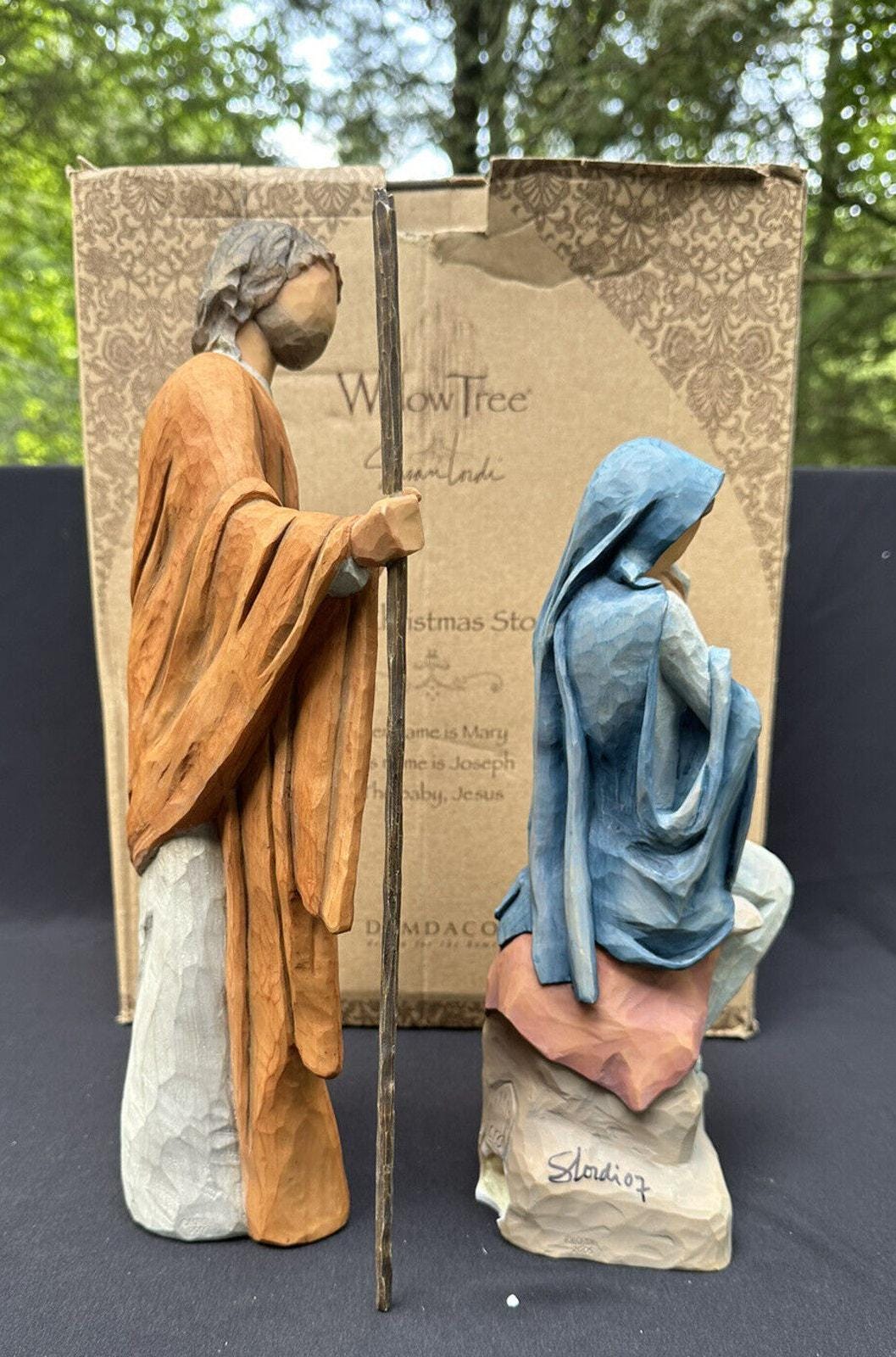 Willow Tree Christmas Story Nativity Lordi Demdaco Mary Joseph Jesus ...