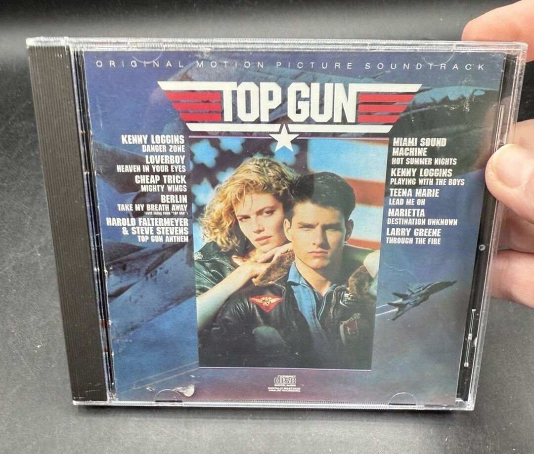 Top Gun Original Soundtrack (CD, 1986) Kenny Loggins Cheap Trick Berlin ...
