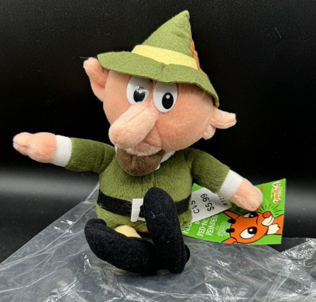 New! CVS Stuffins Vintage Boss Elf 8” Bean Bag Plush Rudolph Island ...