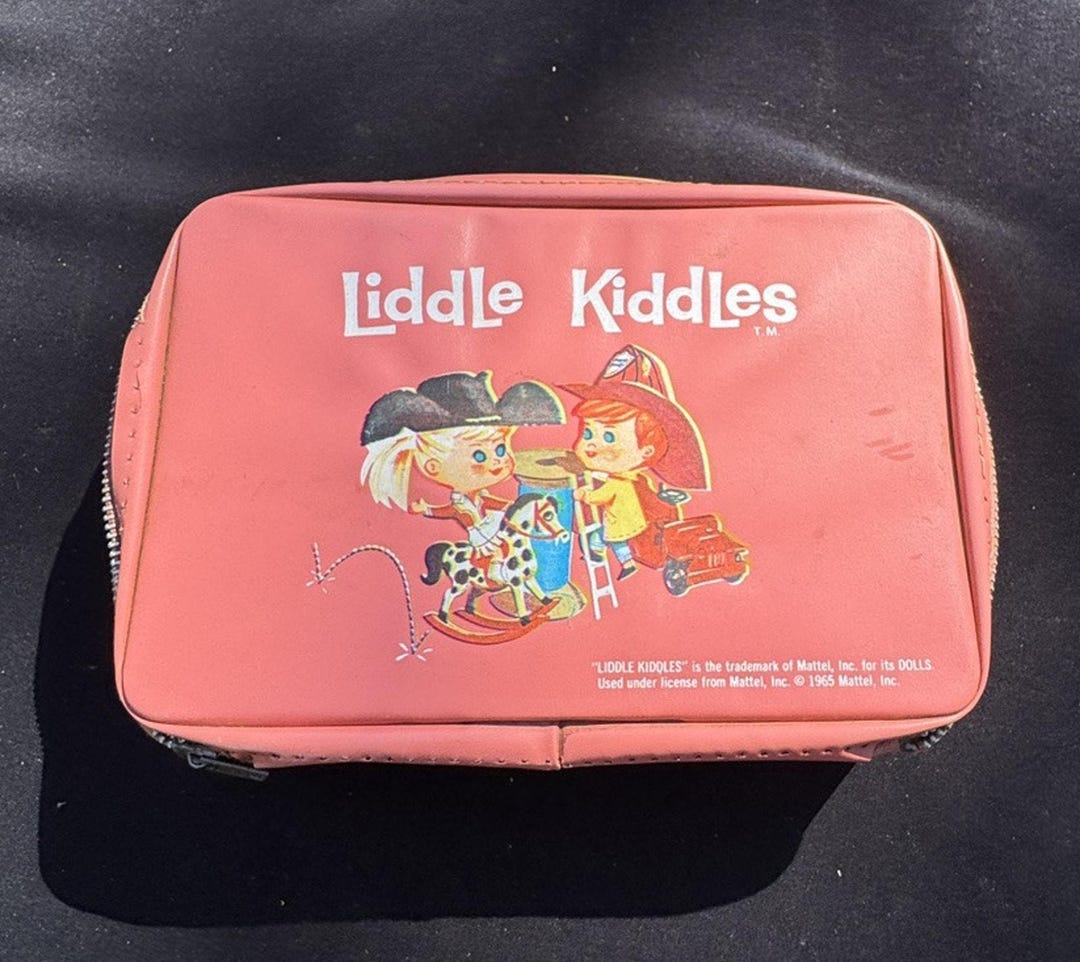 VTG 1965 Mattel Liddle Kiddles Zip up Storage Case in Wonderful ...