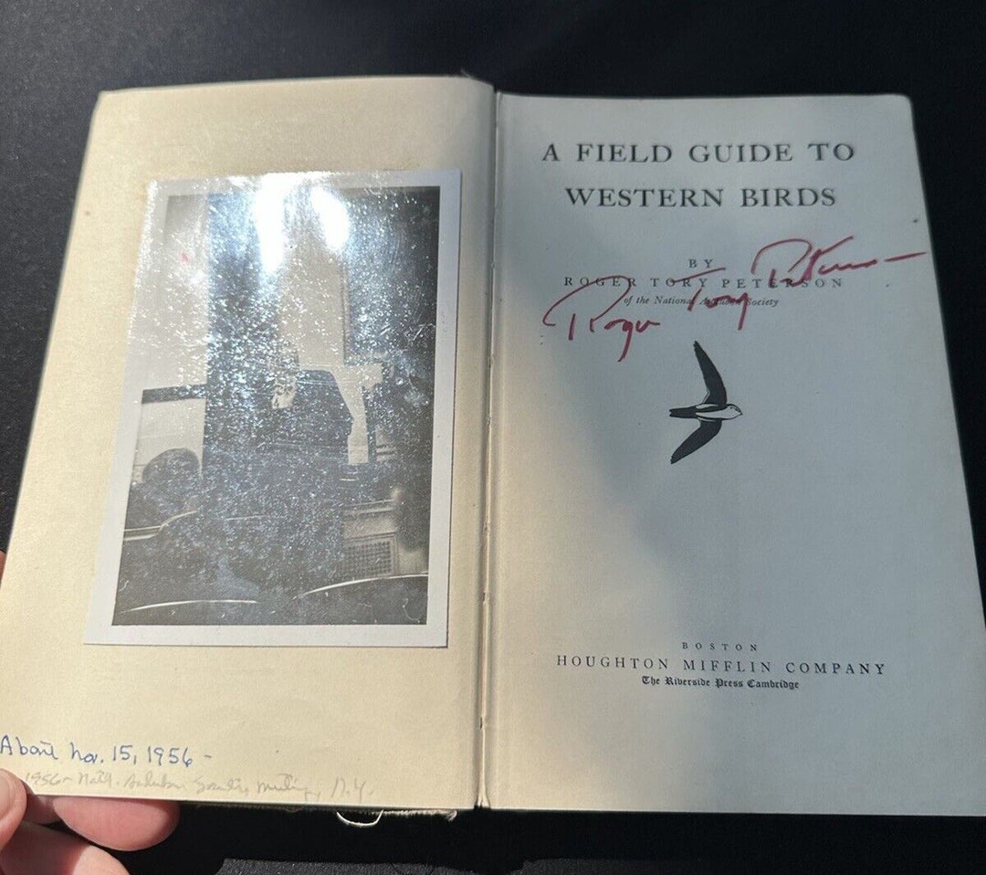 A Field Guide to Western Birds Roger Peterson 1941 -1st Ed Autographed ...