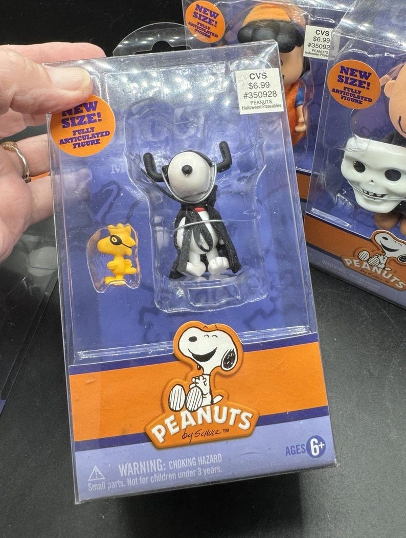 Brand New Peanuts by Shultz Halloween Poseable Figures Complete Set of ...