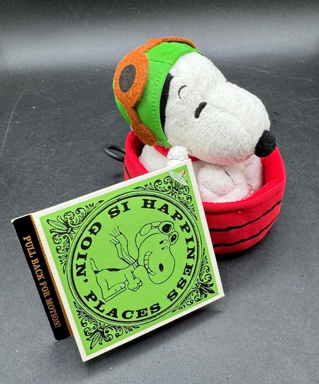 Peanuts Snoopy Happiness is Going Places Plush With Tag Toy Red Baron ...