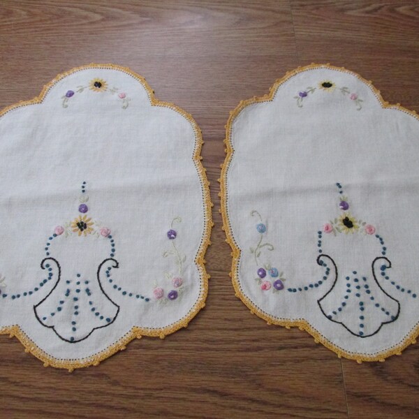 Embroidered Doily - Etsy