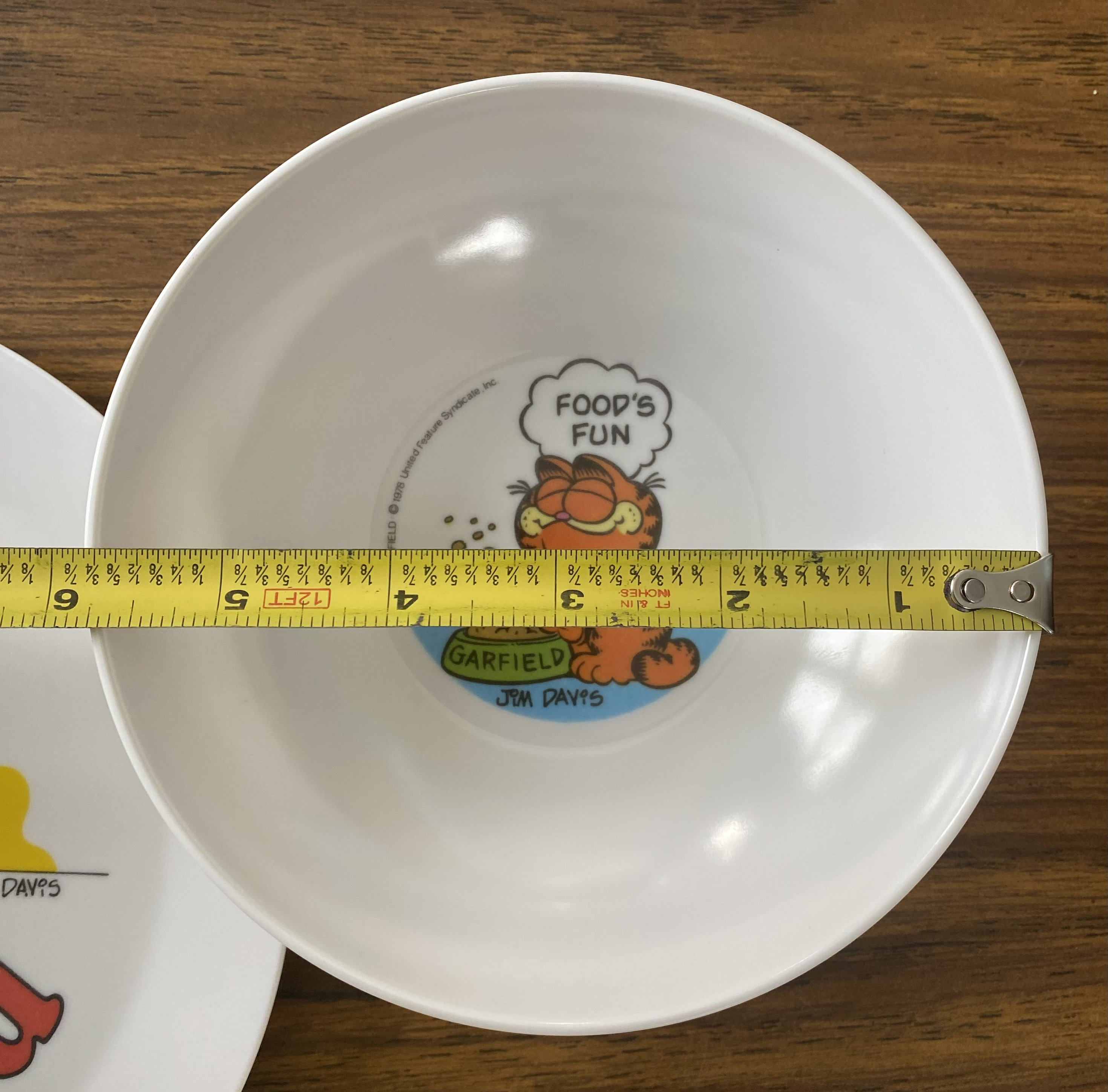Garfield 3 Piece Dish Set in Original Box by Dekaland, Melamine Plate ...