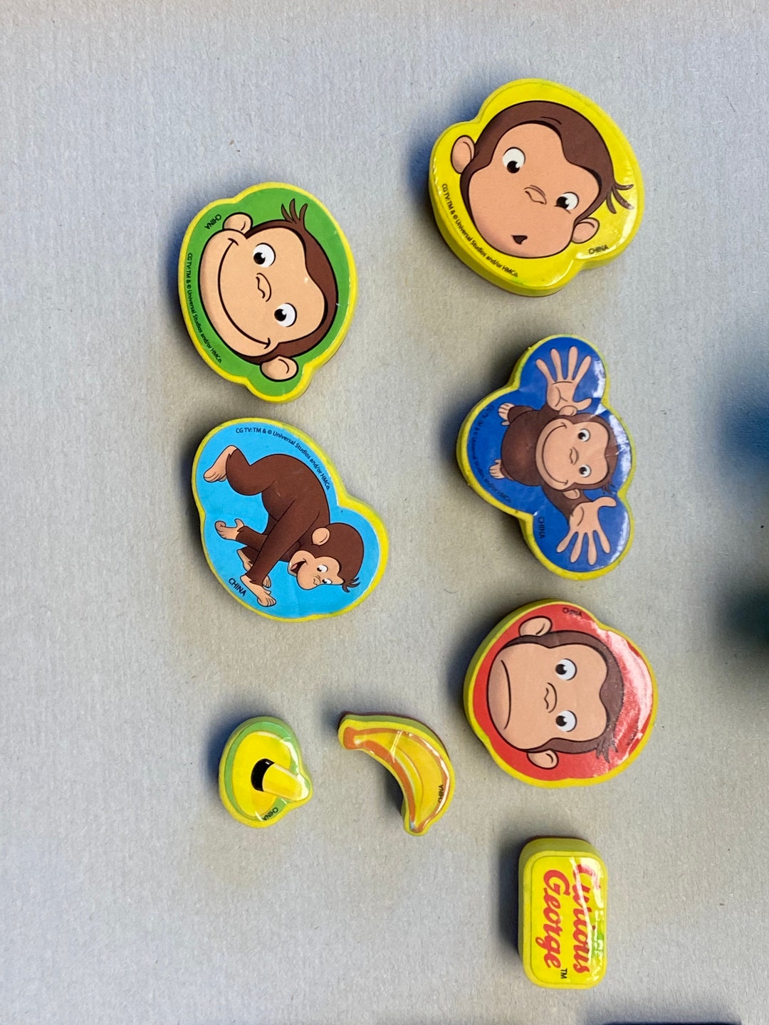 Curious George Plus Some Extras Stamping Set, Curious George Set Has 8 ...