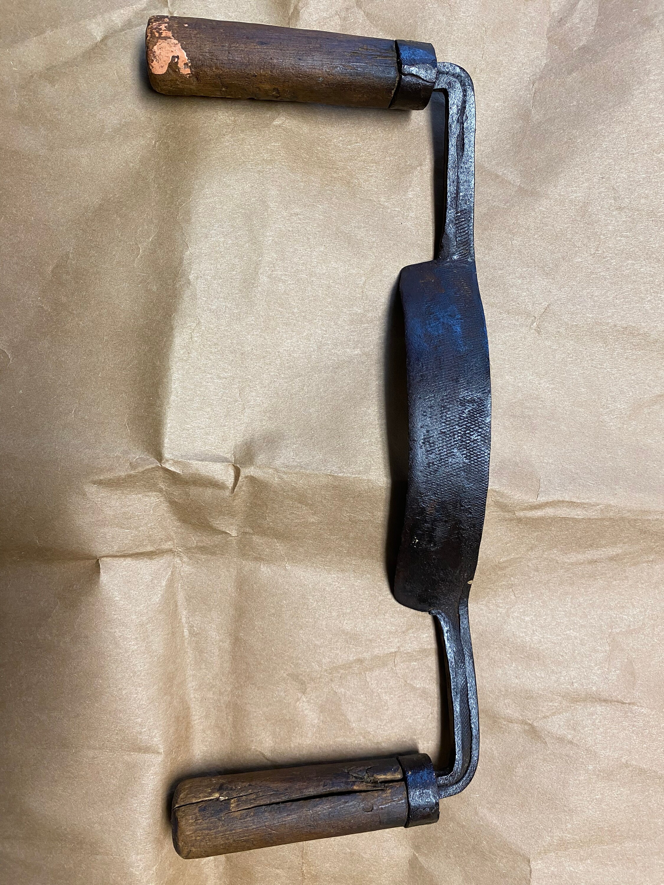 Antique English Draw Knife Hand Peeling Wood Plane Tool - Etsy