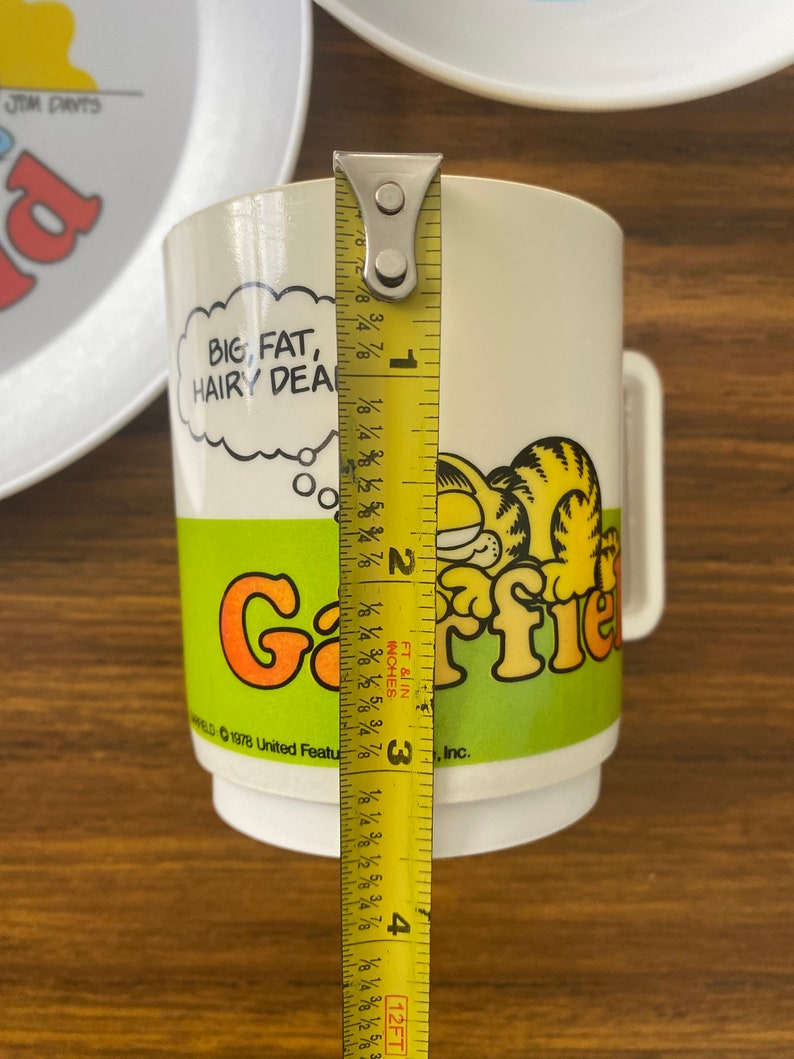 Garfield 3 Piece Dish Set in Original Box by Dekaland, Melamine Plate ...