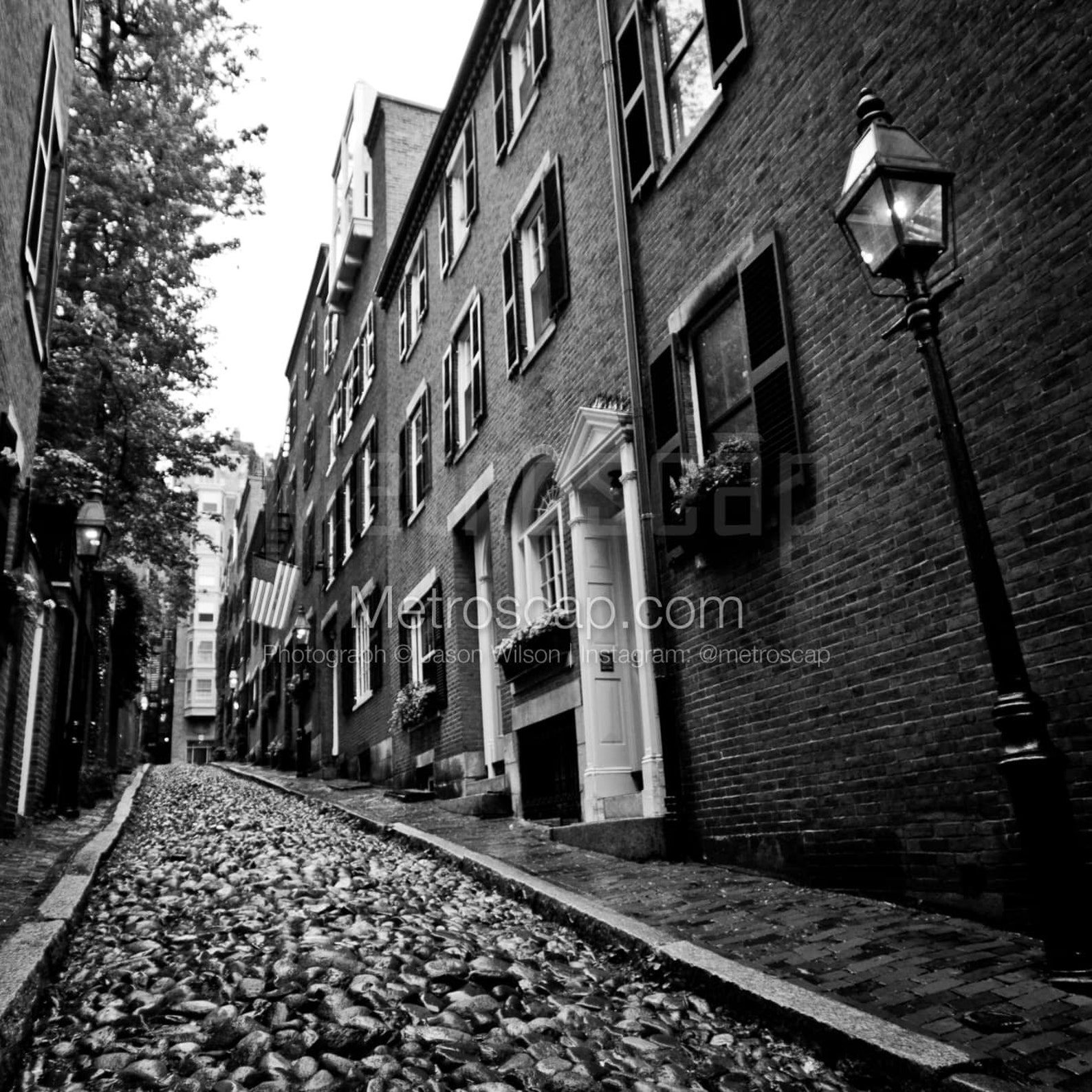 Boston Pictures Black & White. Acorn Street Beacon Hill Black and White ...