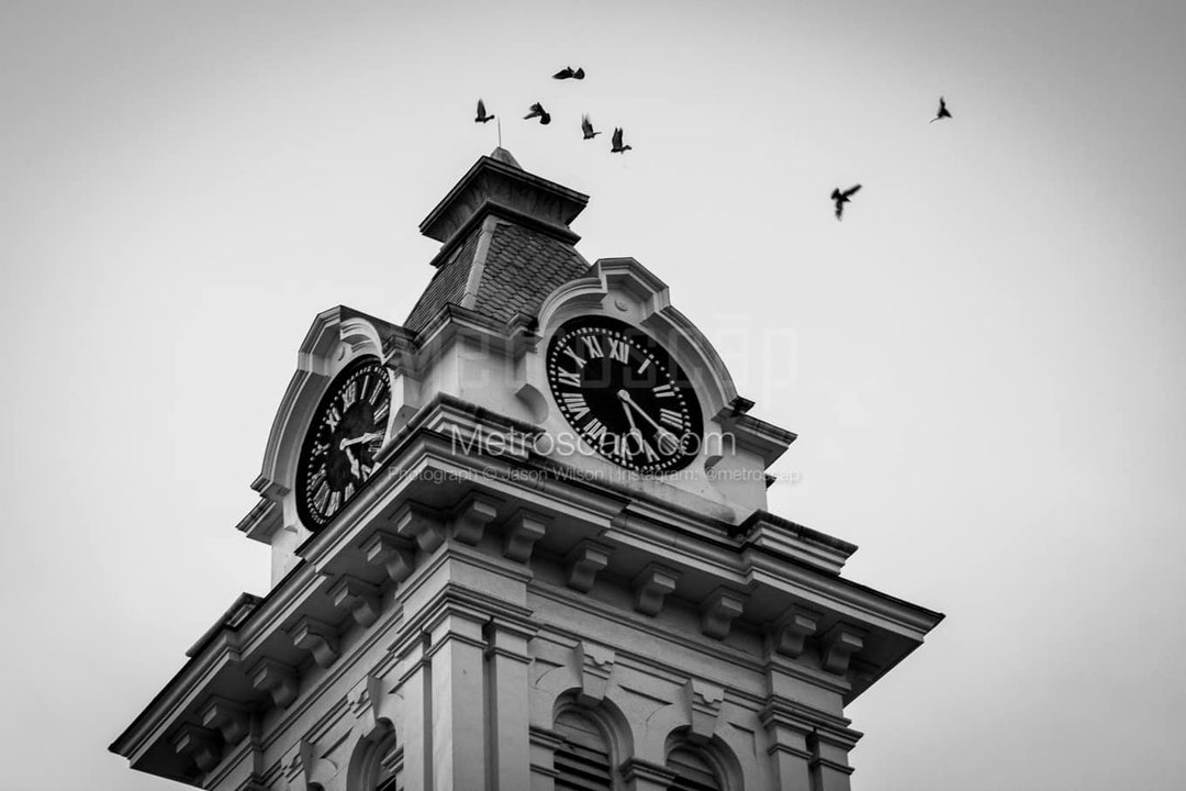 Athens County Courthouse Black & White Wall Art. Athens Ohio Black and ...
