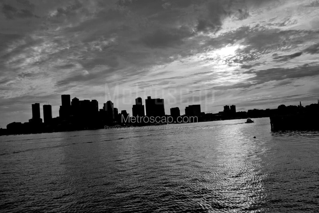 Boston Pictures Black & White. Tug Boat Boston Harbor Black and White ...