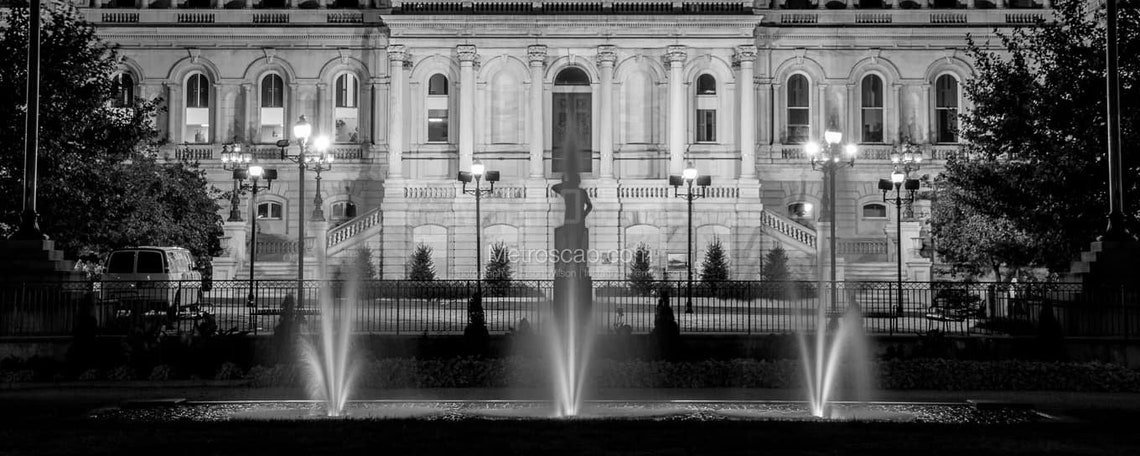 Baltimore Pictures Black & White. Baltimore City Hall Night Black and ...