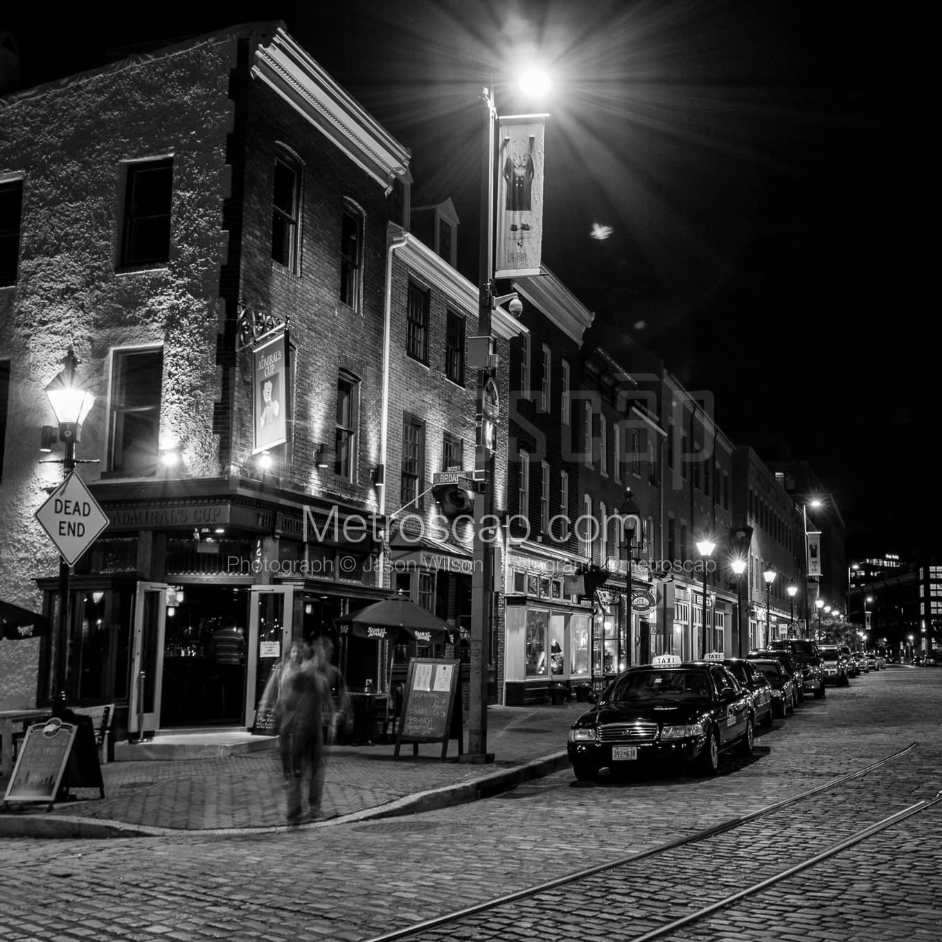 Baltimore Pictures Black & White. Fells Point Night Black and White ...