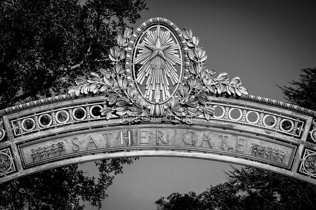 San Francisco Black and White Pictures | Black and White Sather Gate Uc ...